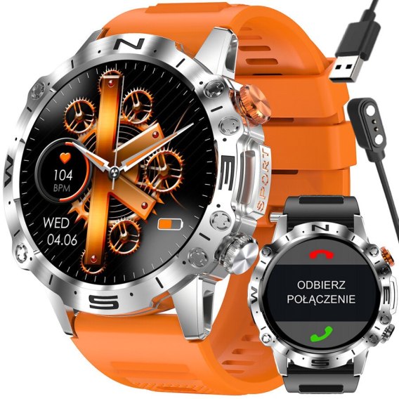 SMARTWATCH MĘSKI GRAVITY GT20-4 - AMOLED, DODATKOWY PASEK (sg024d ...